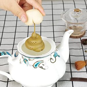 Unique Cute Tea Infusers for Loose Tea Funny, Silicone Tea Strainers & Filters, Reusable Loose Leaf Tea Steeper Small, ZUOFANG