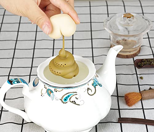 Unique Cute Tea Infusers for Loose Tea Funny, Silicone Tea Strainers & Filters, Reusable Loose Leaf Tea Steeper Small, ZUOFANG