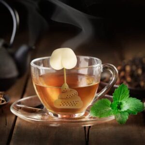 Unique Cute Tea Infusers for Loose Tea Funny, Silicone Tea Strainers & Filters, Reusable Loose Leaf Tea Steeper Small, ZUOFANG