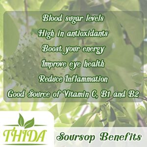 Soursop Tea 30 Bags | Soursop Leaves | Asian Herbal Life Tea From Guanabana Leaves | Graviola Soursop Fruit Tea Supply From Thailand