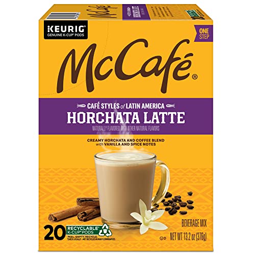 McCafe Cafe Styles of Latin America Horchata Latte, Keurig Single Serve K-Cup Coffee Pods, 20 Count