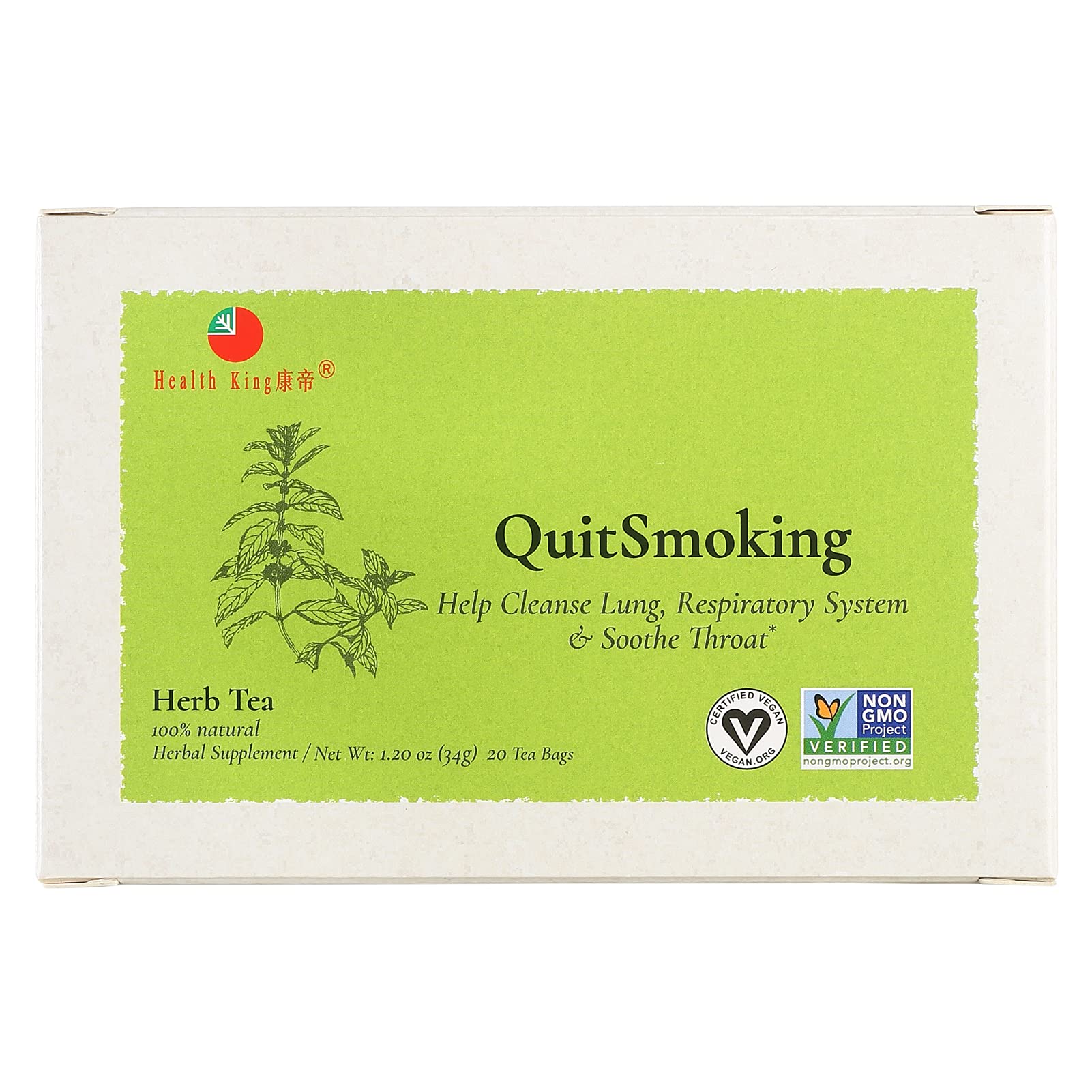 Health King Stop Smoking Tea, 20bg