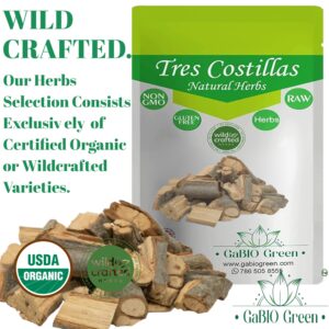 Palo Tres Costillas Tres Costillas, Three Ribs Stick for kidney, non-GMO, Gluten-free, Natural Herbs, tres Costillas herb, Tres Costillas wood, Resealable bag (4oz)