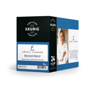 emeril's big easy bold coffee keurig single-serve k-cup pods, dark roast coffee, 24 count