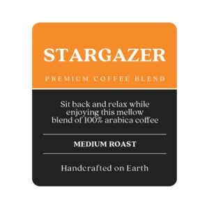 Copper Moon Whole Bean Coffee, Medium Roast, Stargazer Blend, 2 Lb