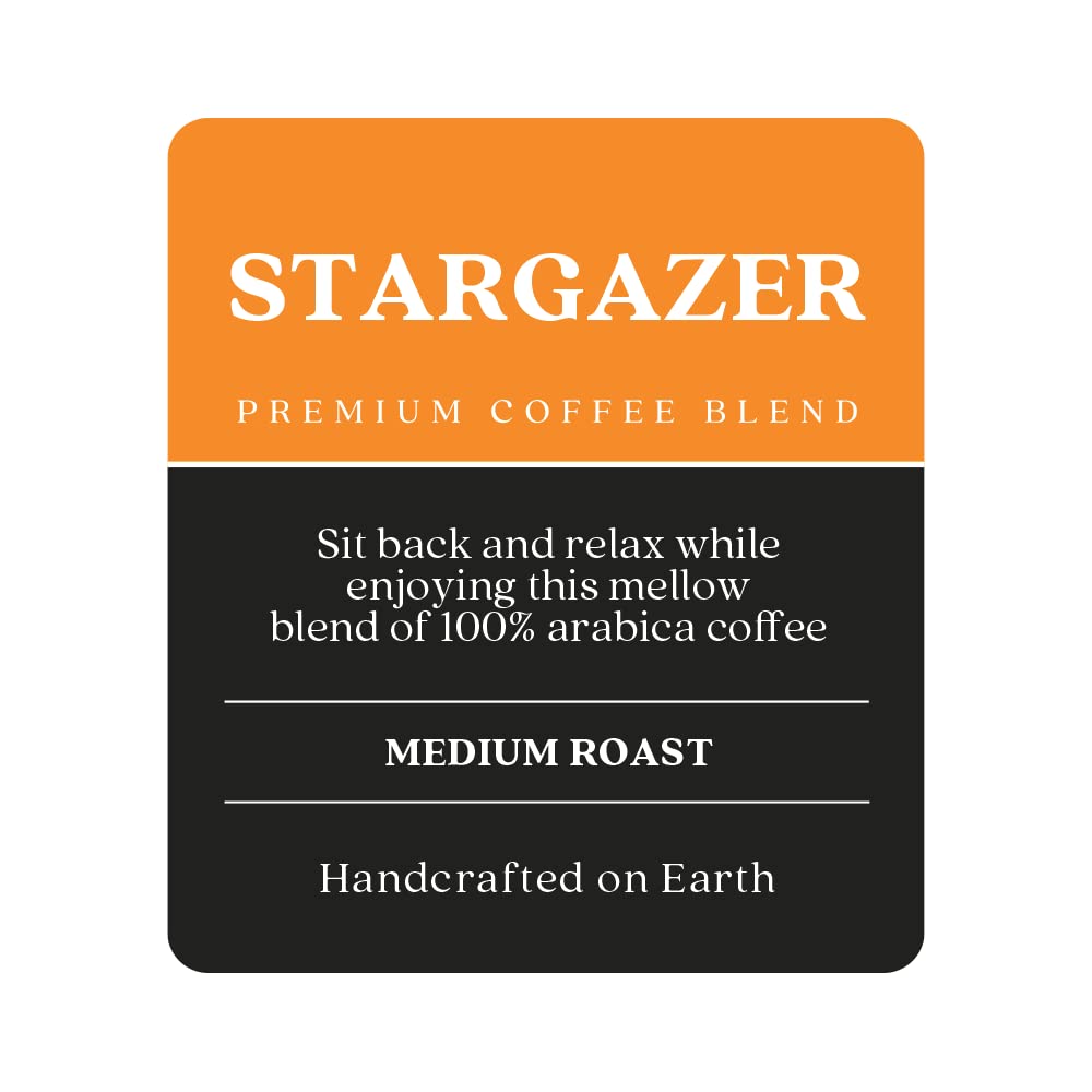 Copper Moon Whole Bean Coffee, Medium Roast, Stargazer Blend, 2 Lb