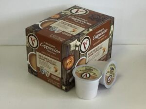 victor allen indulgent white chocolate caramel cappuccino single serve cups - 12 count