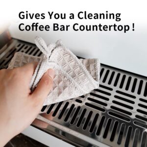 Barista Micro Cloth 4 Pack - watchget Microfiber Barista Cleaning Towels Coffee Cleaning Accessories for Espresso Machine, Steam Wand, Countertop(12"x12")