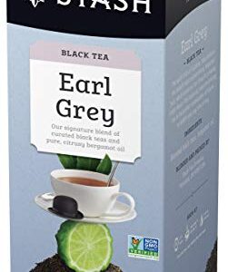 Stash Tea Earl Grey Black Tea, 6 Boxes of 30 Tea Bags Each (180 Tea Bags Total)