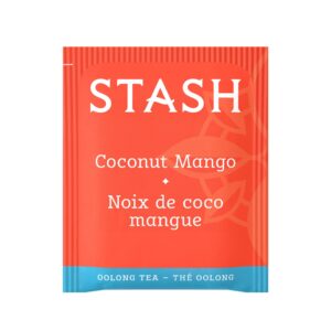 Stash Tea Coconut Mango Oolong Tea, Box of 100 Tea Bags