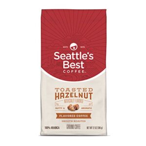 seattle's best coffee toasted hazelnut flavored medium roast ground coffee, 12 ounce (pack of 1)