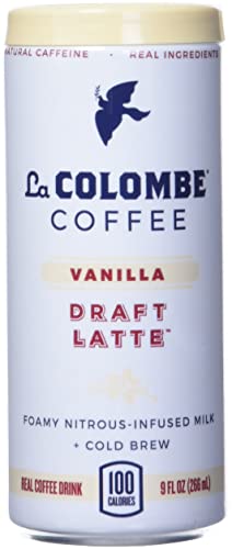 La Colombe Draft Latte Cold-Pressed Espresso Variety 9 oz Can (Mocha/Triple Shot/Vanilla, 12-pack)