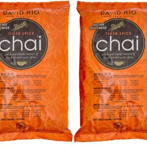 David Rio Tiger Spice Chai, Two 4 Lb. Bags