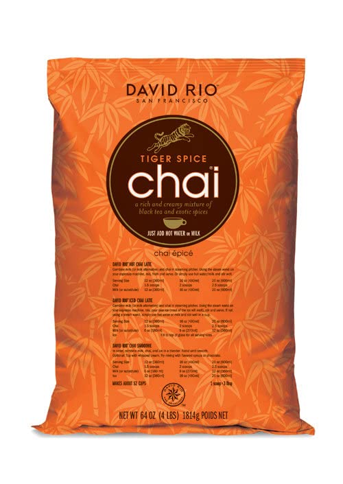 David Rio Tiger Spice Chai, Two 4 Lb. Bags