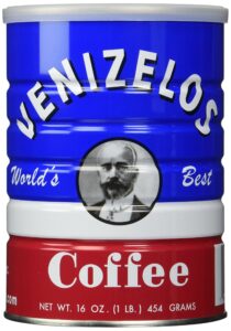 venizelos greek style ground coffee, 454g