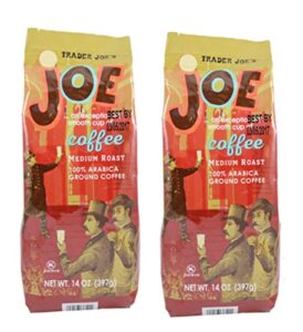 trader joe's medium roast ground coffee 14 oz. (pack of 2)