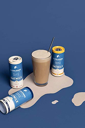 La Colombe Oatmilk Coffee - Draft Latte, Coffee Caramel, 9 Fl Oz (Pack of 12)