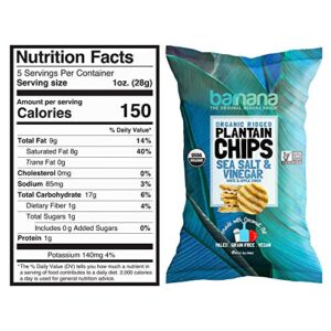 Barnana Organic Plantain Chips - Variety Pack - 5 Ounce, 4 Pack Plantains - Barnana Salty, Crunchy, Thick Sliced Snack - Best Chip For Your Everyday Life - Cooked in Premium Coconut Oil