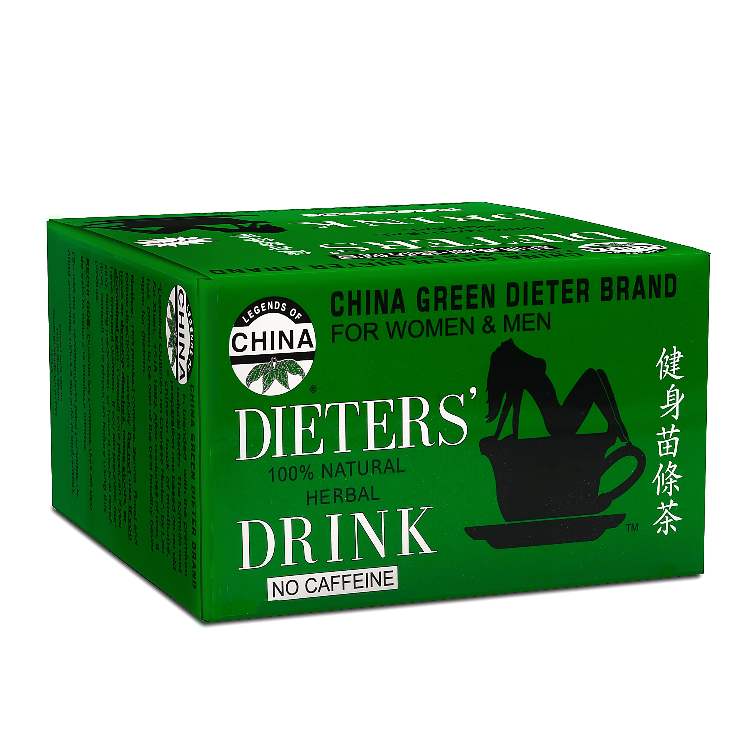 Uncle Lee's Tea Body Slim Dieter Tea, Caffeine Free Chinese Herbal Tea with Senna Leaves and Natural Lemon Flavor, Keep Your Diet on Track for a Healthy Weight, 30 Tea Bags Per Box