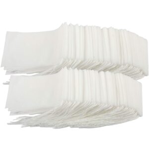 ygdz tea filter bags for loose tea, 200pcs disposable empty loose leaf tea bags (2.76 x 3.54 inch, 3.15 x 3.94 inch)