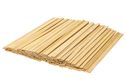 Mini Skater 5.4 Inch Bamboo Coffee Stirrers Eco Friendly Biodegradable Stir Sticks for Tea Hot Cold Beverages (100)