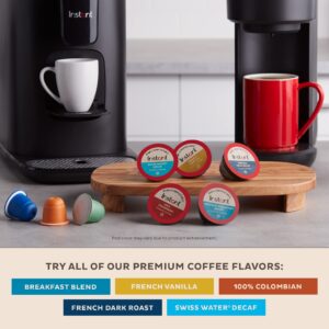 Instant Compostable Coffee Pods, 30 Plant-Based Coffee Pods, From the Makers of Instant Pot, Eco-Friendly, USDA Organic, Compatible with K-Cup Brewers, French Dark Roast