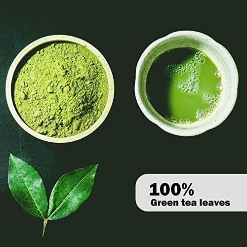 Organic Matcha Green Tea Powder-4oz(113g) Tin, 100% Natural & Pure, Ceremonial Grade, No Additives or Fillers, NO GMO