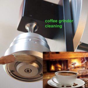 Coffee Grinder Cleaning Brush + Coffee Brush Wood Handle & Natural Bristles Pastry Brush