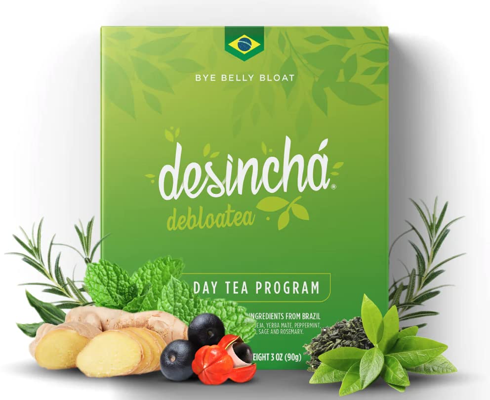 Desincha Tea - Natural Herbal Tea | Increase Energy, Supports Mental Focus & Metabolic Health I All 8 Natural Ingredients I 60 Day Supply