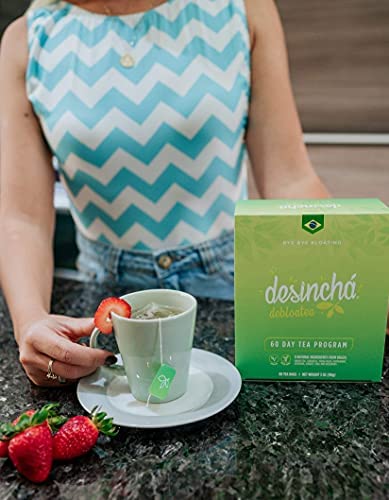 Desincha Tea - Natural Herbal Tea | Increase Energy, Supports Mental Focus & Metabolic Health I All 8 Natural Ingredients I 60 Day Supply