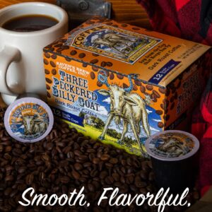 Raven’s Brew Coffee High Caffeine Dark Roast K-Cup Compatible Single Serve Pods — Three Peckered Billy Goat 12ct