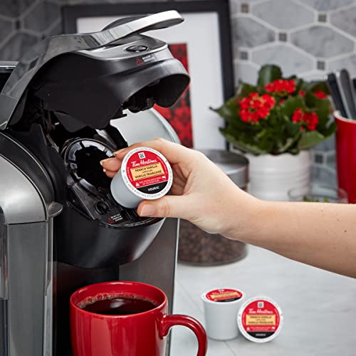 Tim Hortons French Vanilla Cappuccino Flavoured Coffee, Single Serve Keurig K-Cup Pods, 10 Count