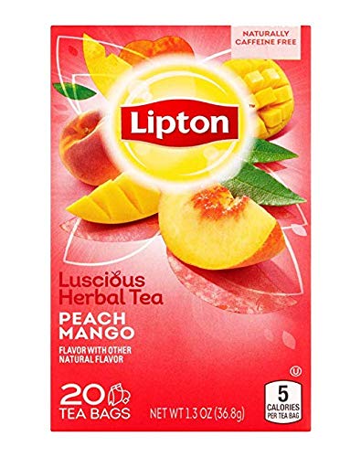 Lipton Tea Herbal Peach Mango 20 Count (Pack of 2)