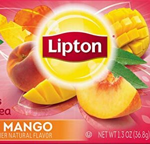 Lipton Tea Herbal Peach Mango 20 Count (Pack of 2)