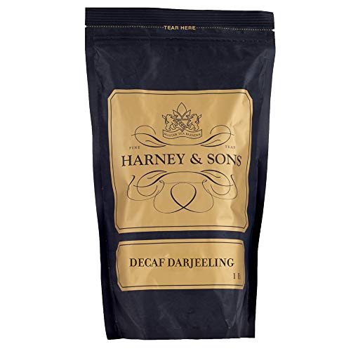 Harney & Sons Decaf Darjeeling Tea | Loose Leaf Decaf Tea, 16 oz bag