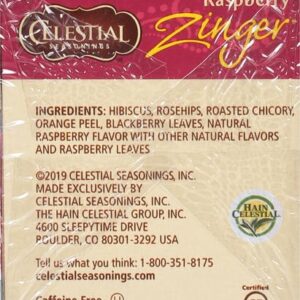 Celestial Seasonings Raspberry Zinger Tea, 20 ct