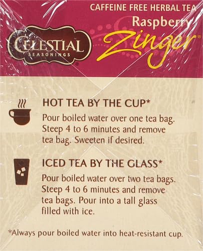 Celestial Seasonings Raspberry Zinger Tea, 20 ct