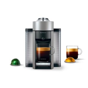 nespresso vertuo coffee and espresso machine by de'longhi, 1597 milliliters, silver