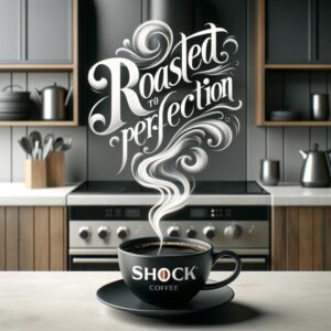 Shock Coffee - Bold all Arabica Med-Dark Roast Whole Bean, Fresh Look - Richer Taste, 1 pound