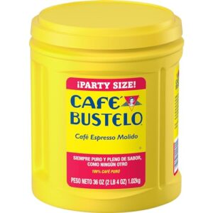 Café Bustelo Espresso Extra Fine Dark Roast Ground Coffee, 36 Ounces