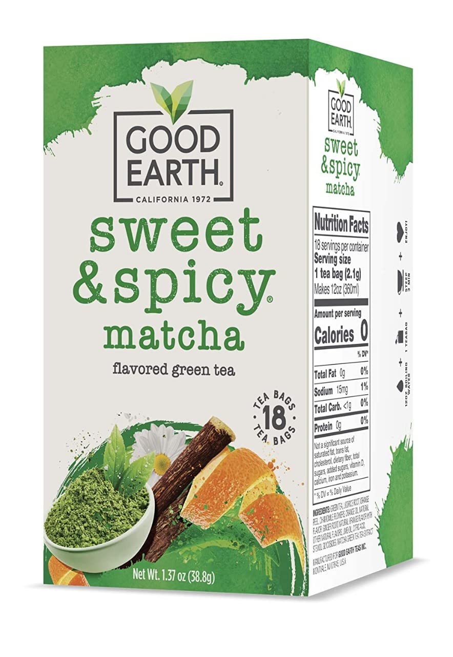 Good Earth Tea Matcha Maker, 18 Count (Pack of 3)