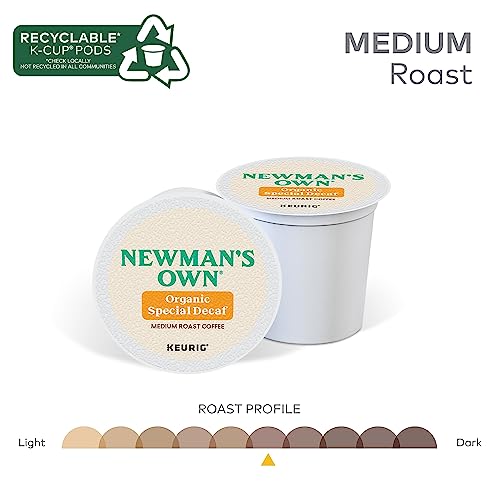 Newman's Own Organics Newman's Special Decaf Keurig Single-Serve K-Cup Pods, Medium Roast Coffee, 24 Count