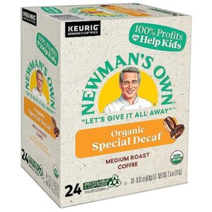 Newman's Own Organics Newman's Special Decaf Keurig Single-Serve K-Cup Pods, Medium Roast Coffee, 24 Count