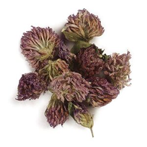 frontier co-op red clover blossoms whole, kosher | 1 lb. bulk bag | trifolium pratense