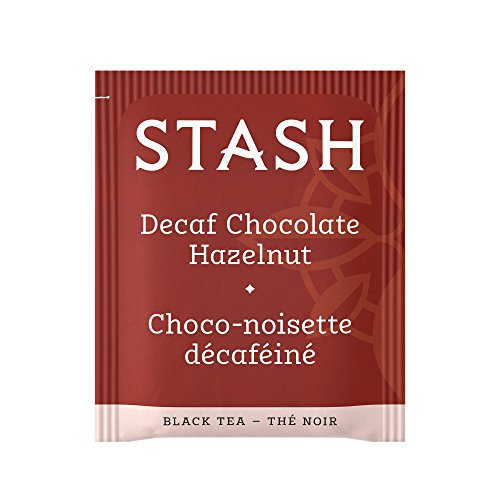 Stash Tea Decaf Chocolate Hazelnut Black Tea - Decaf, Non-GMO Project Verified Premium Tea with No Artificial Ingredients, 18 Count (Pack of 6) - 108 Bags Total