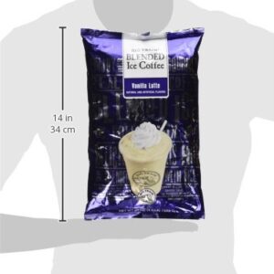 Big Train Blended Ice Coffee Iced Coffee Mix Vanilla Latte 3.5 lb Bulk Bag - Single Bag, Package may vary