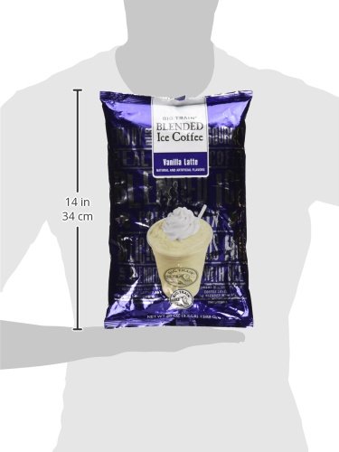 Big Train Blended Ice Coffee Iced Coffee Mix Vanilla Latte 3.5 lb Bulk Bag - Single Bag, Package may vary