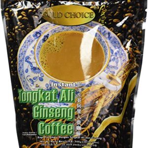 Gold Choice Instant Tongkat Ali Ginseng Coffee, 0.7 Ounce (Pack of 20) (SYNCHKG034964)