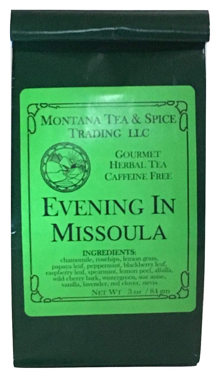 Evening in Missoula Tea Loose Leaf Tea - Montana Tea and Spice Trading –3 Ounces (Evening in Missoula, Single)