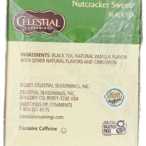 Celestial Seasonings Black Tea, Nutcracker Sweet, 18 Count